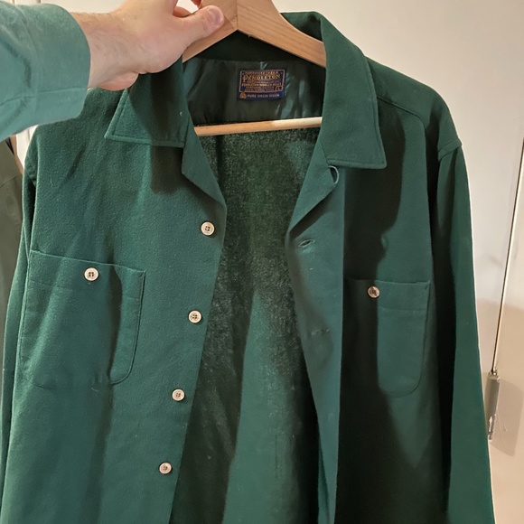 Pendleton | Jackets & Coats | Mens Green Pendleton Wool Jacketshirt ...